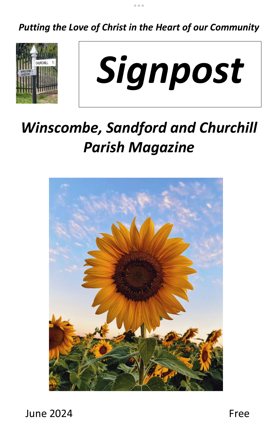 Parish Magazine - Church of England BEnefice of Winscombe and sandford ...